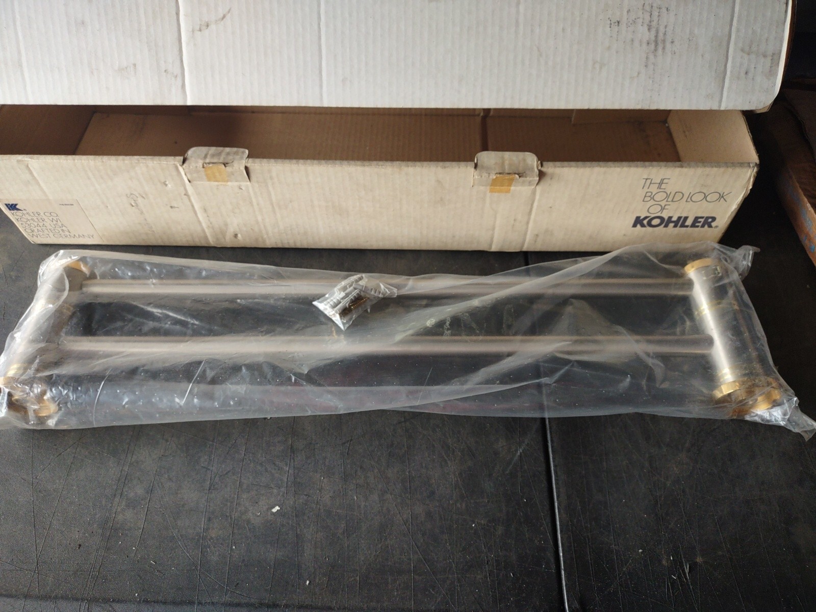 New Old Stock Kohler 24 Inch Towel Bar Chrome/Brass- K-6776/BN | eBay