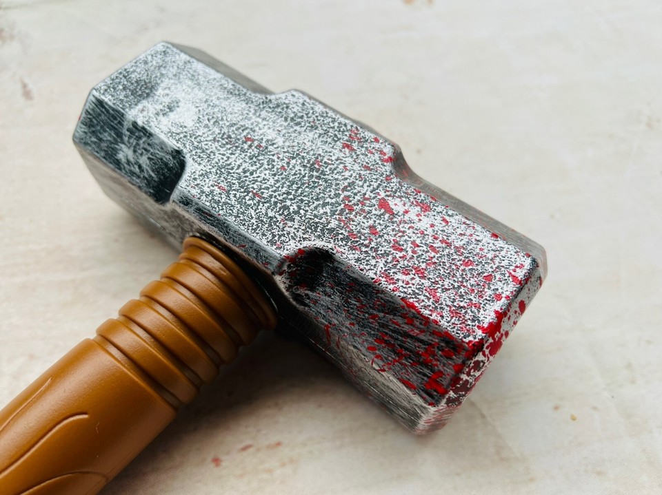 Bloody Sledgehammer Movie Prop Plastic Hammer Halloween Sledge Hammer ...