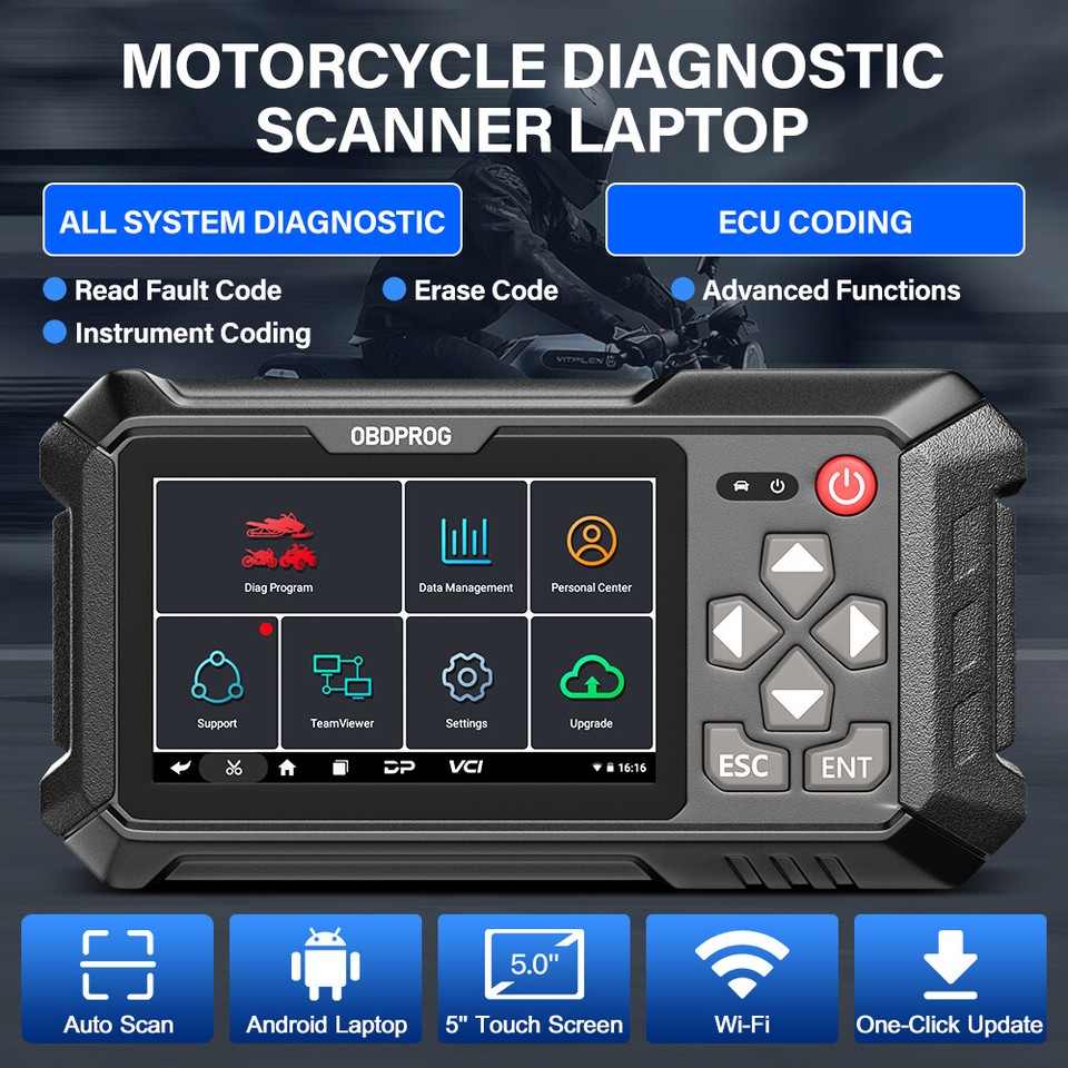 ATV UTV Motorcycle Scanner OBD2 Diagnostic Tool All System for HONDA ...