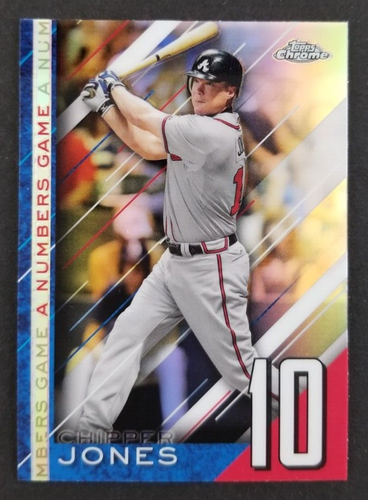 Chipper Jones 2020 Topps Chrome Baseball Card #9 (NM) | eBay