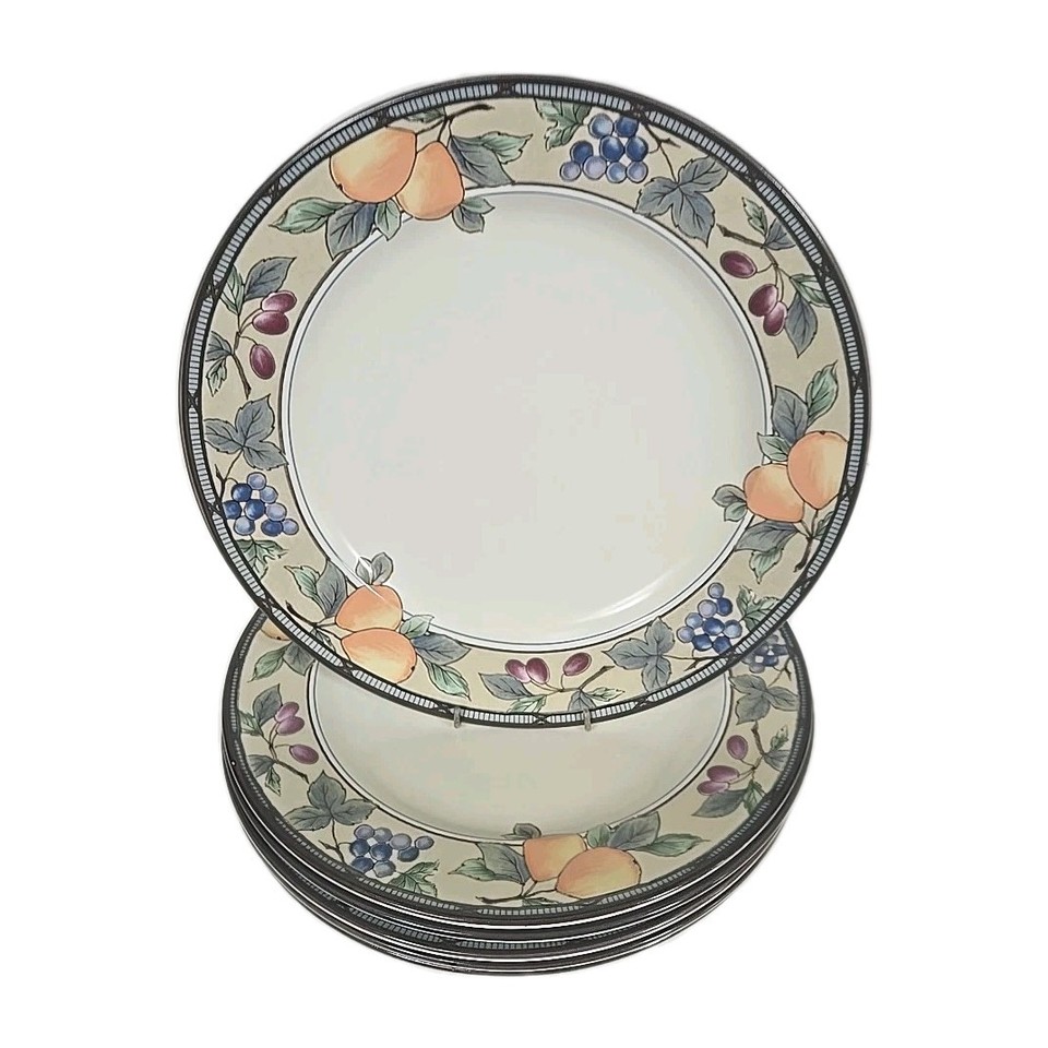 Mikasa Intaglio CAC29 Garden Harvest Dinner Plates 11" Dinner Plate Set ...
