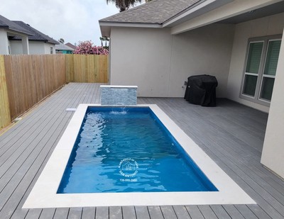 8’x20’ Tanning Ledge Fiberglass Pool Shell | eBay
