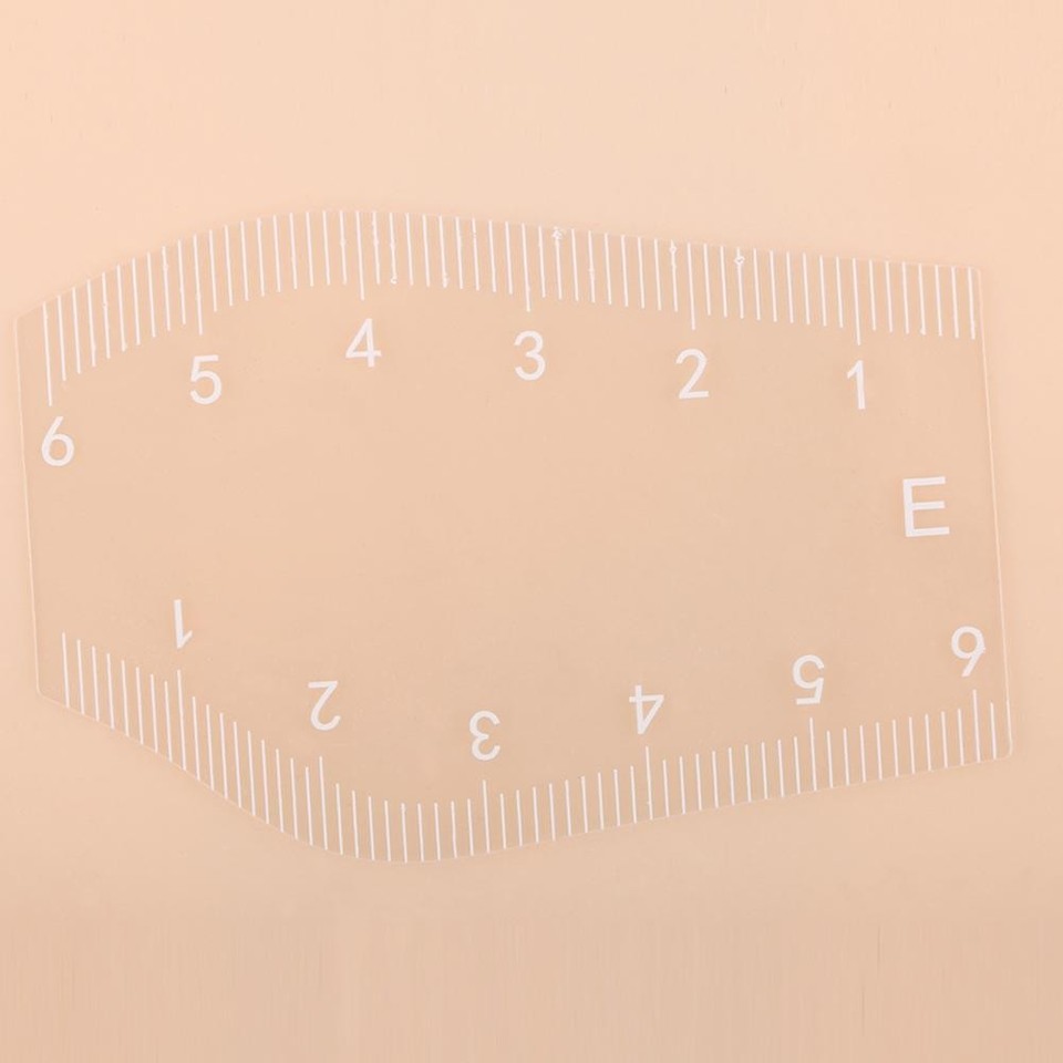 Fast Drawing Eyebrow Desgin Ruler Reusable PVC Eyebrow Mapping Ruler ...