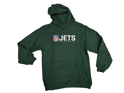 New York Jets NFL Reebok Authentic Sideline Youth Boys Hoodie Medium 10 ...