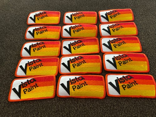 VTG Lot Of 15 VISTA Paint Iron On Uniform Patches | eBay