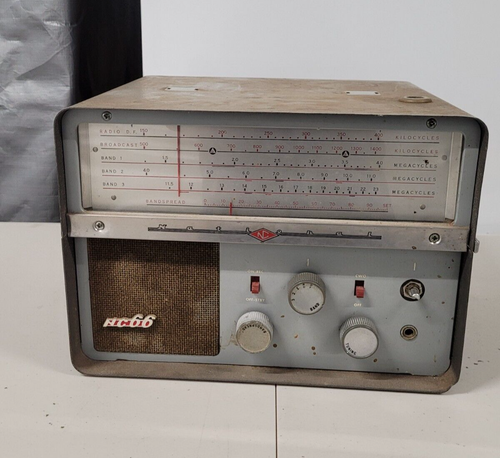 National NC66 Portable Receiver Vintage Radio - Missing Tubes/ No ...