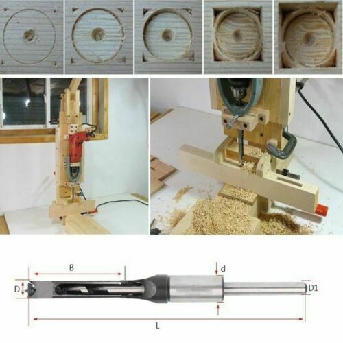 Square Hole Woodworking HSS Drill Bit Chisel Mortising Mortise Wood ...