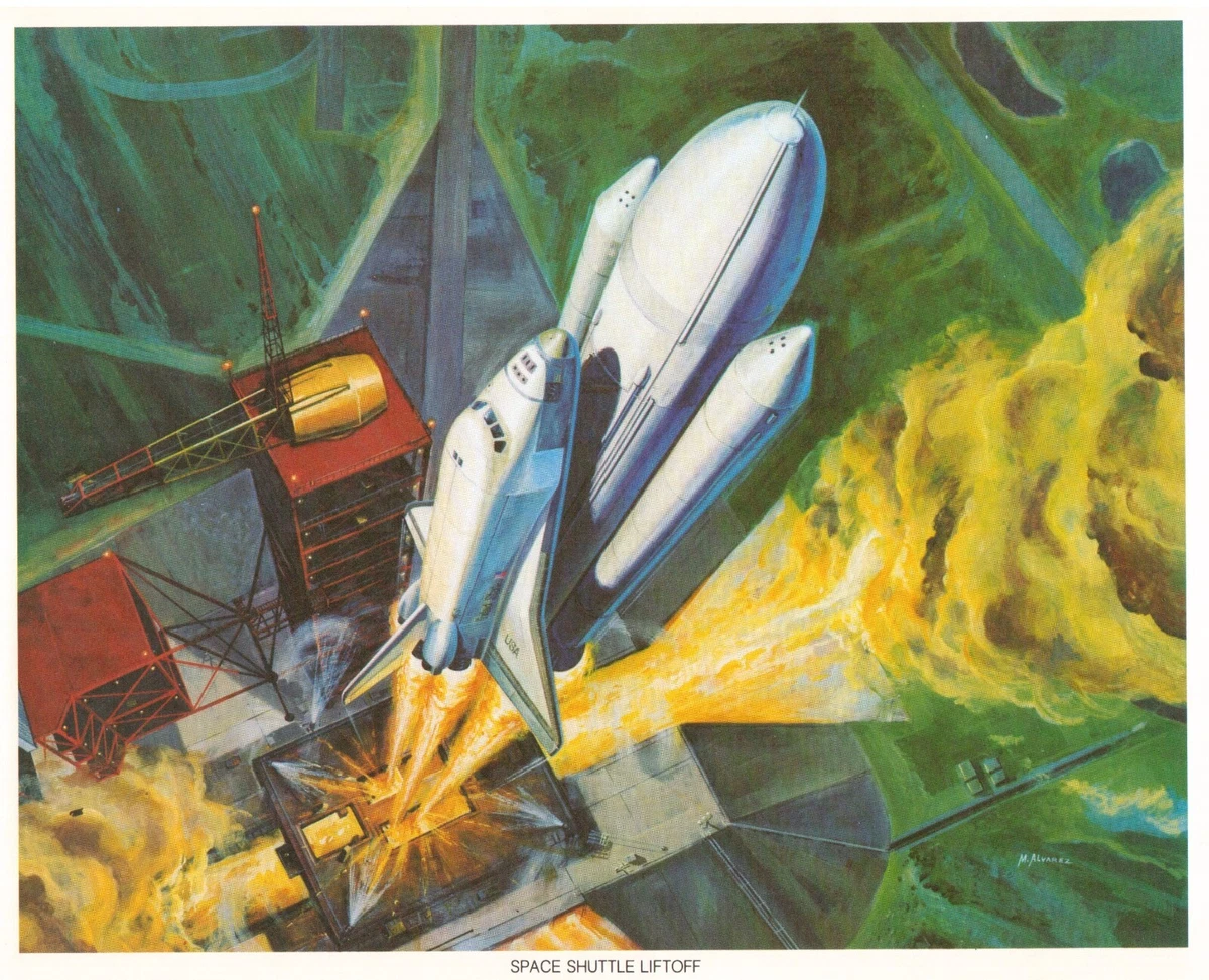 Space Shuttle Lift Off 2