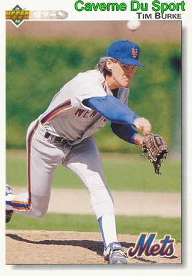 433 TIM BURKE NEW YORK METS BASEBALL CARD UPPER DECK 1992 | eBay