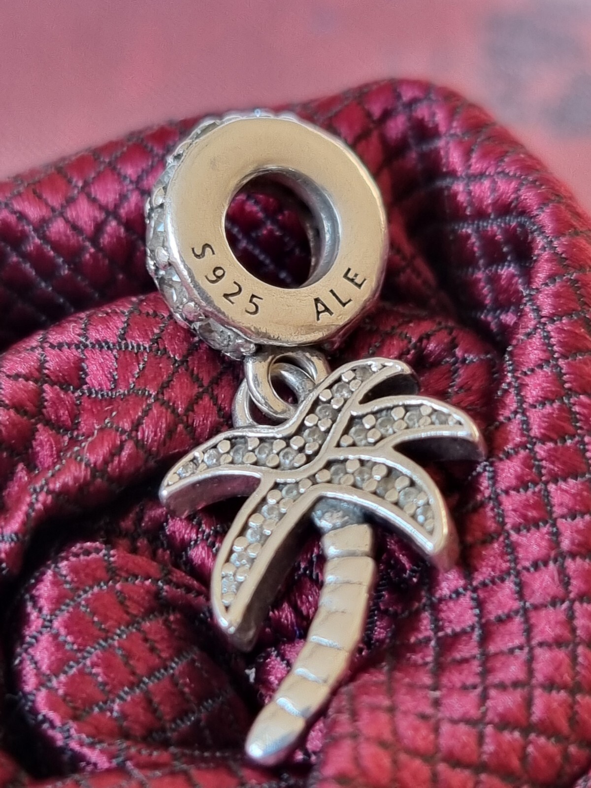 💎 Genuine PANDORA Palm Tree Dangle Moments Charm S92… - Gem