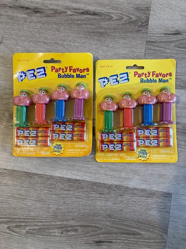 New In Packages! PEZ Bubble Man / BubbleMan Party Favors - 8 total ...