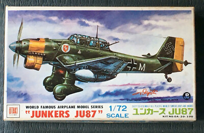 OTAKI JU87 STUKA 1964 VINTAGE JAPANESE KIT RARE 1:72 VGC COMPLETE ...