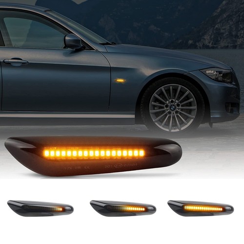 Smoke For BMW E60 E82 E83 E90 E92 Dynamic Led Side Marker Turn Signal ...