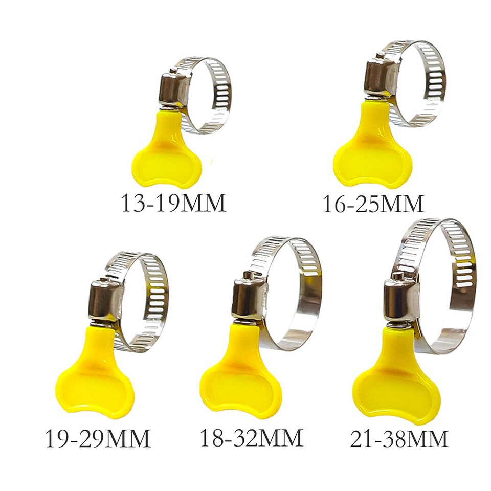 Butterfly Garden Hose Clips Zinc Alloy Domestic Clamps Pipes 8mm - 40mm ...