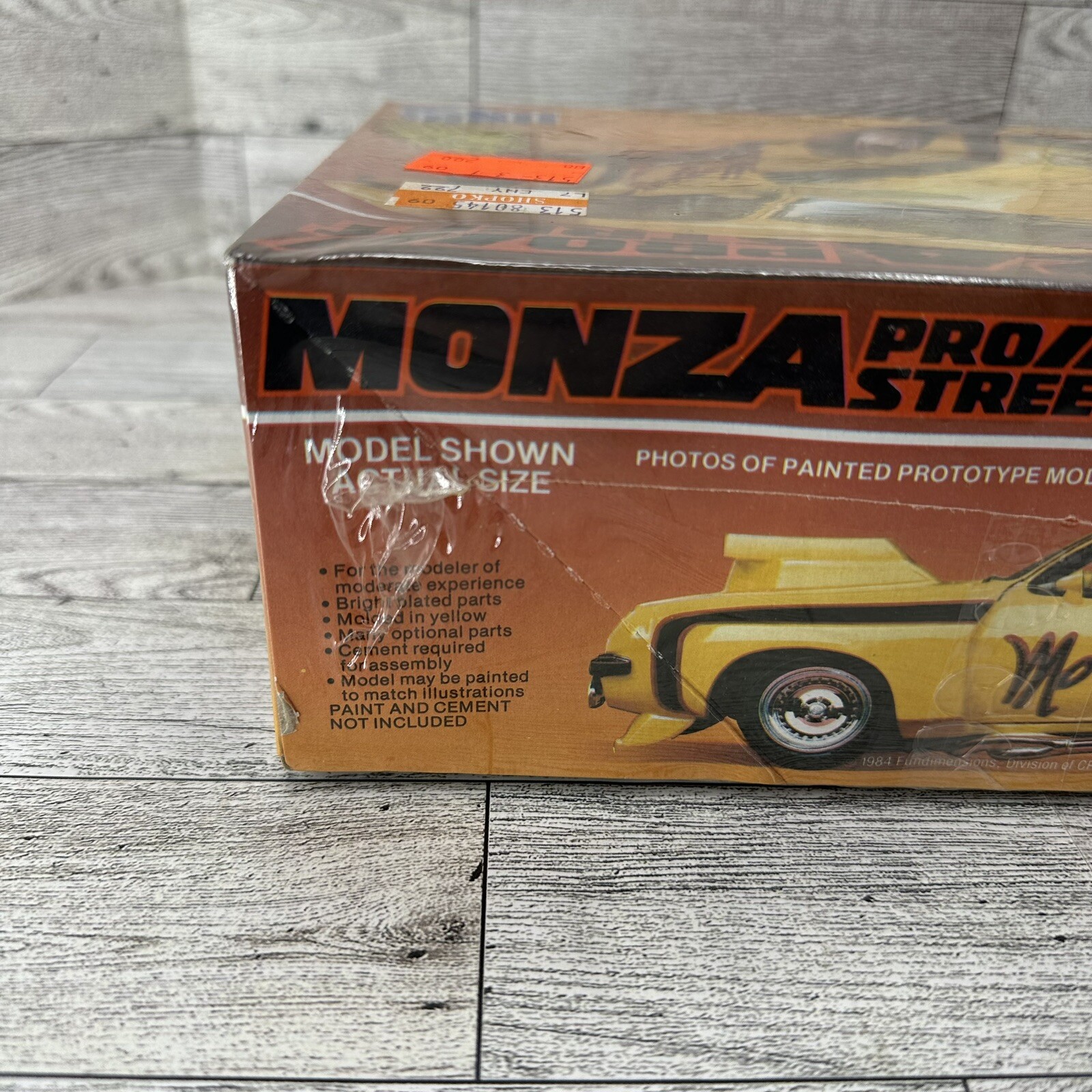 Vtg MPC 1984 Chevy Monza Pro Street Factory Sealed Model Kit 1:25 1 ...