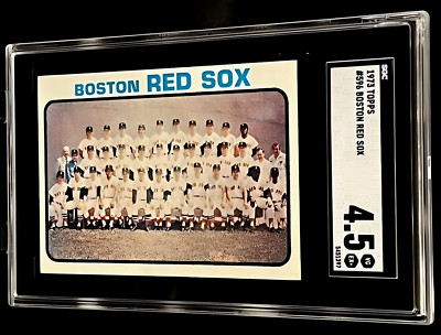 1973 Topps - High # #596 Boston Red Sox SGC 4.5 | eBay