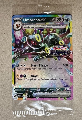 Umbreon Ex Surprise Box Promo 060/131 Pokemon Prismatic Evolutions ...
