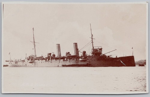 HMS FLORA Astraea Class Protected Cruiser RP Postcard | eBay UK