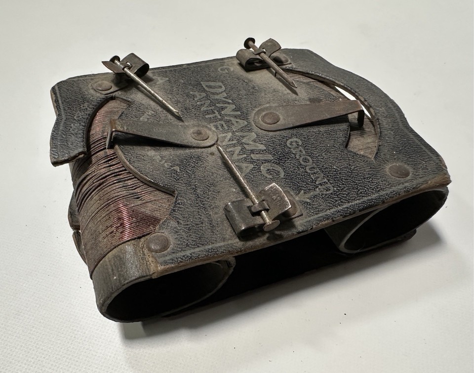 Vintage Dynamic Antenna Aerial Dual Loop Tuner Crystal Radio Set - FOR ...