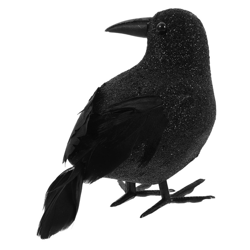 Realistic Black Crow Decor Simulation Decoration Artificial Crows | eBay UK