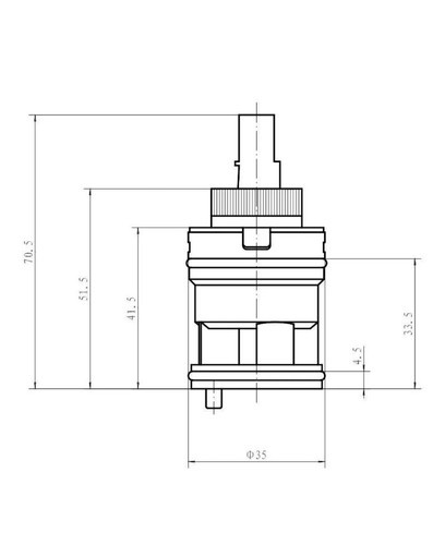 Ceramic 35mm Water Mixer Valve Tap Cartridge Caravan Motorhome ...