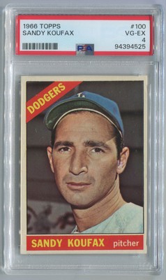 1966 Topps Sandy Koufax PSA 4 Los Los Angeles Dodgers #100-k | eBay