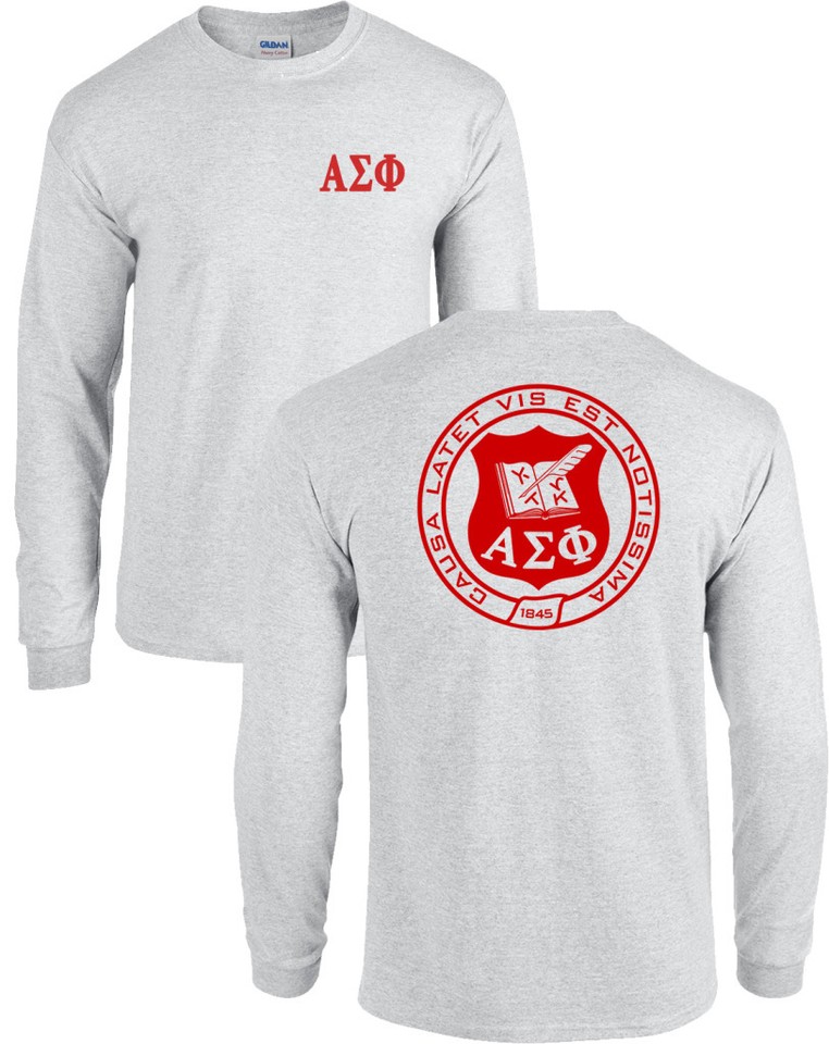 Alpha Sigma Phi Fraternity Seal Long Sleeve Alpha Sig Shirt - MORE ...