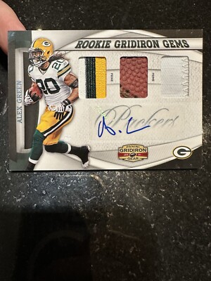 Alex Green Green Bay Packers /20 RPA Auto Three Color Patch | eBay