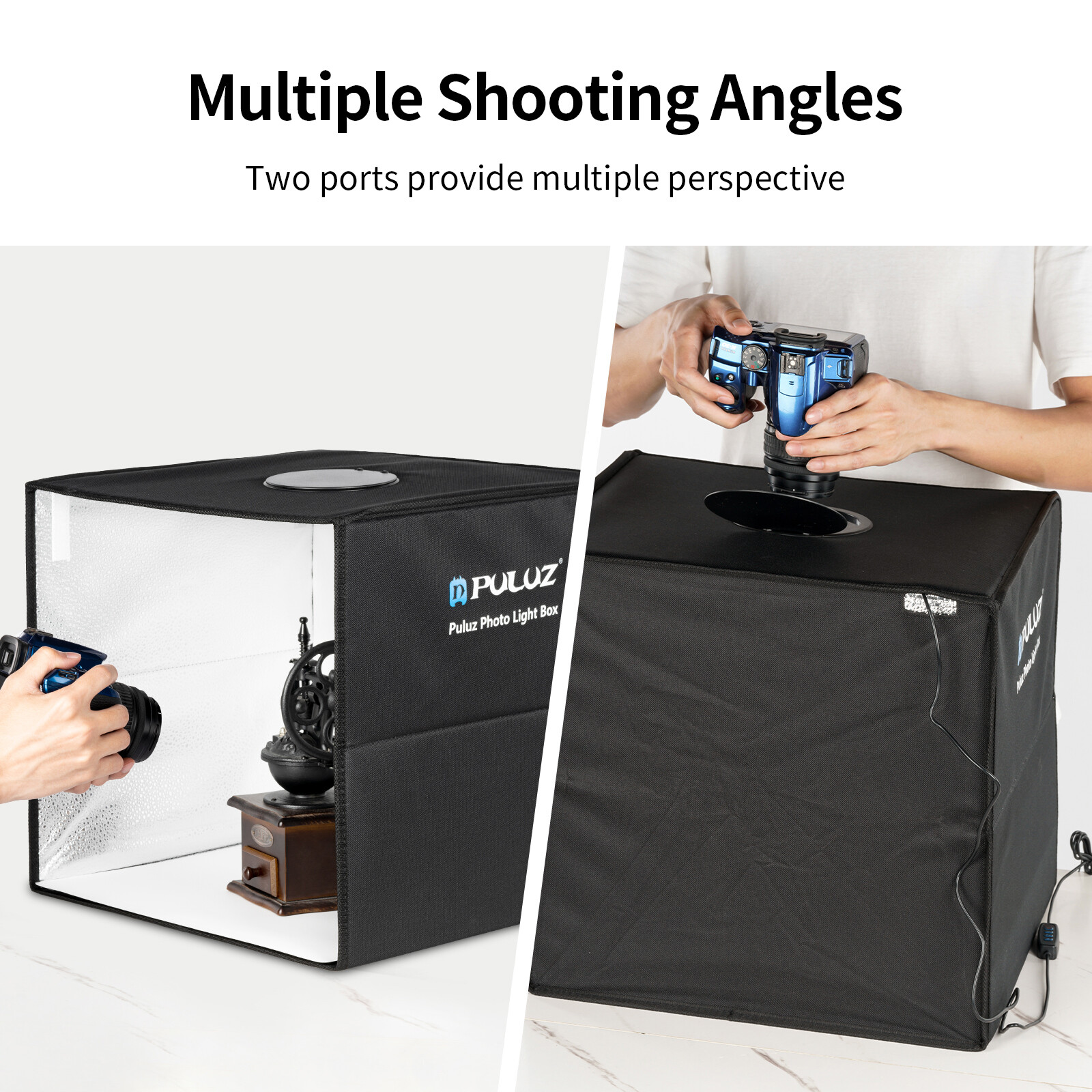 25/40/60cm Photography LED Light Box Tent Portable Room Cube Studio ...