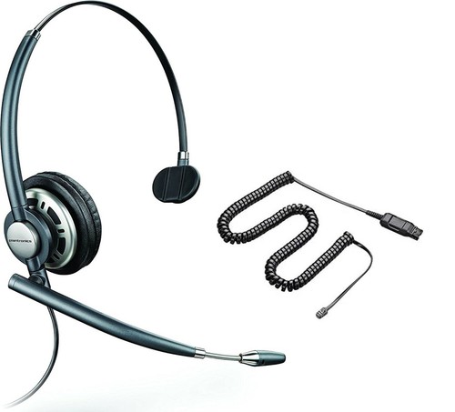 Plantronics ENCORE PRO 710 Headset Headphone HD With HIC-10 Adapter ...