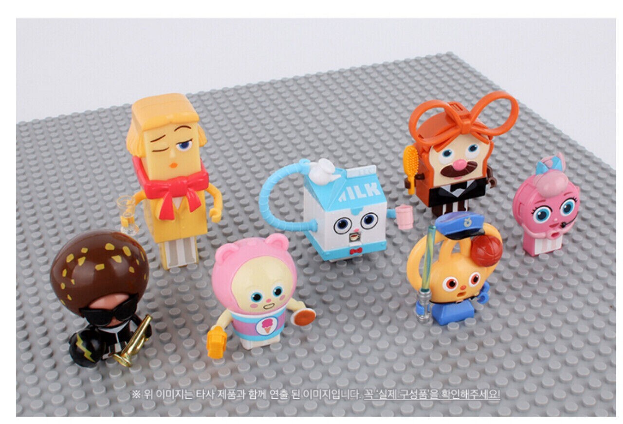 Bread Barbershop Friends Figure 7 pcs Set Toy BREAD WILK CHOCO KOREA ...