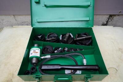 Greenlee 7310 1/2 to 4 inch Hydraulic Knock Out Punch and Die Set #8 | eBay