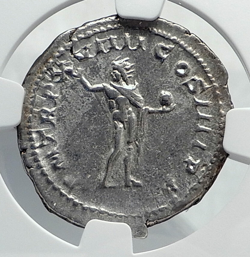 CARACALLA Authentic Ancient 216AD Rome Silver Roman Coin SOL SUN NGC ...