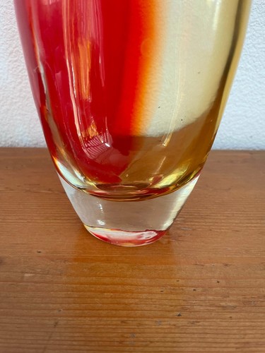 RARE FLORIS MEYDAM LEERDAM ART GLASS BOTTLE VASE 1950 DUTCH | eBay