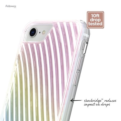 Fellowes Iridescent Case w/Texture Design for iPhone 6, 6s, 7, 8 ...