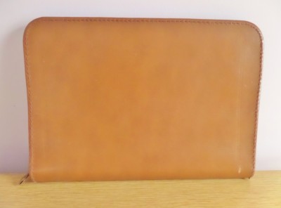 Vintage Leather Portfolio Light Brown Thinkpad Laptop Case 1950s ...