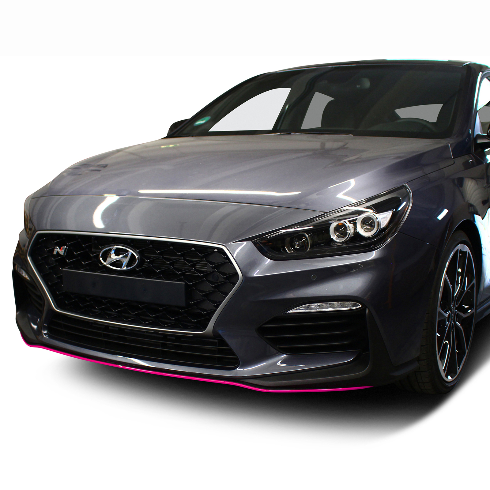Spoilerschwert Hyundai I30N Neon Pink Frontspoiler Folie Zubehör Tuning ...