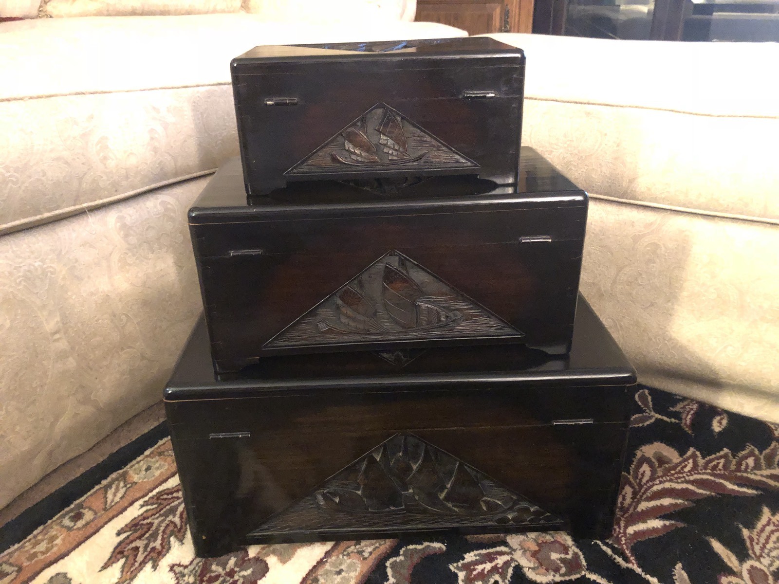 Unique Hand Crafted Stackable Storage Chests~Locks/Keys~Beautiful ...