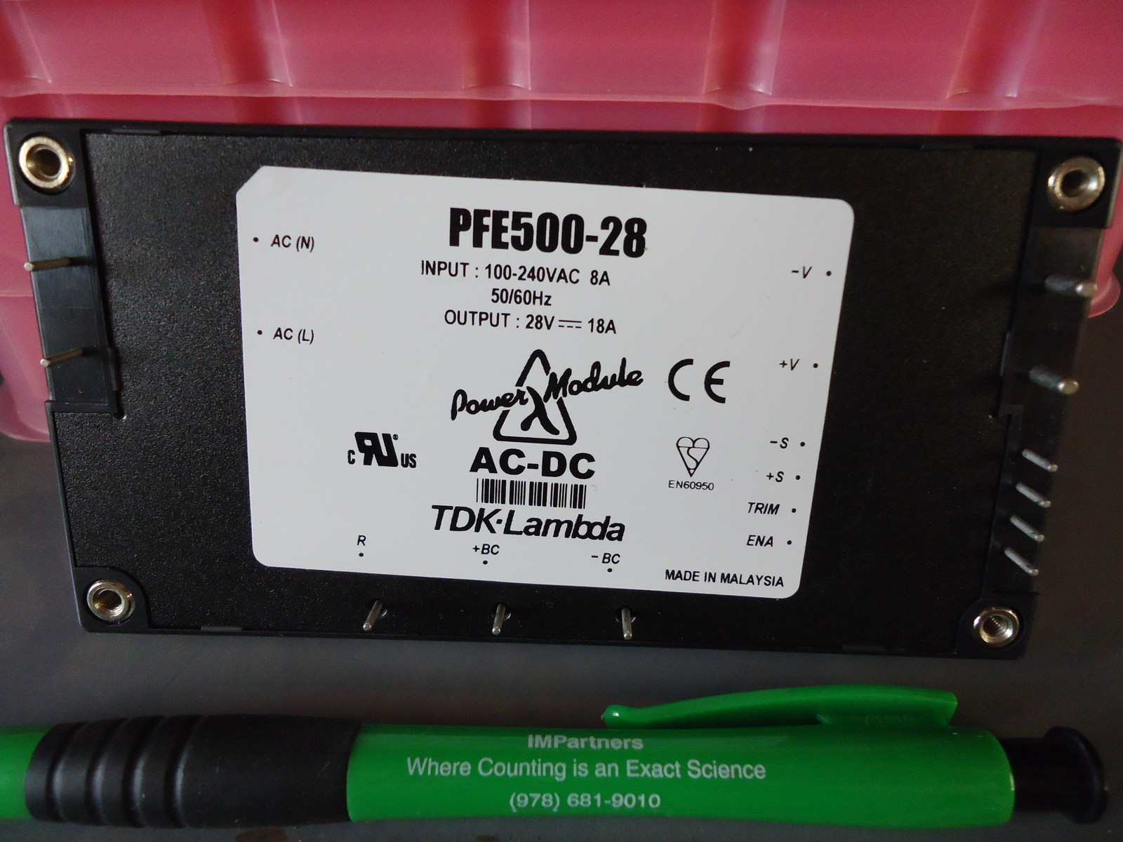 New, TDK-Lambda, PFE500-28, AC/DC Power Modules 504W 28V 18A | eBay