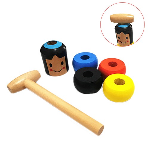 A Little Small Wooden Unbreakable Man Puppet Novelty Funny Toy Creative ...