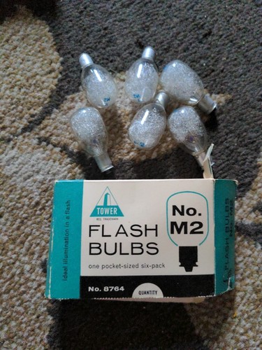 Vintage 6 Pack~ Tower Flash Bulbs M2B. Free Shipping. | eBay
