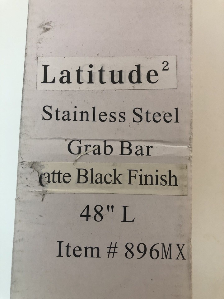 Gatco Latitude 2 48 Inch Grab Bar Matte Black | eBay
