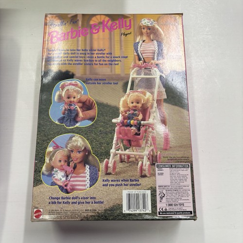 Vintage 1995 Barbie & Kelly Doll STROLLIN' FUN Play Set #13742 Mattel ...