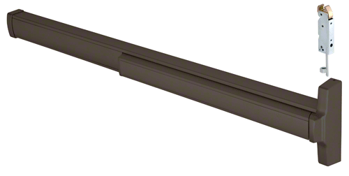 48" Dark Bronze Model 2085 Concealed Vertical Rod Panic Exit Device ...