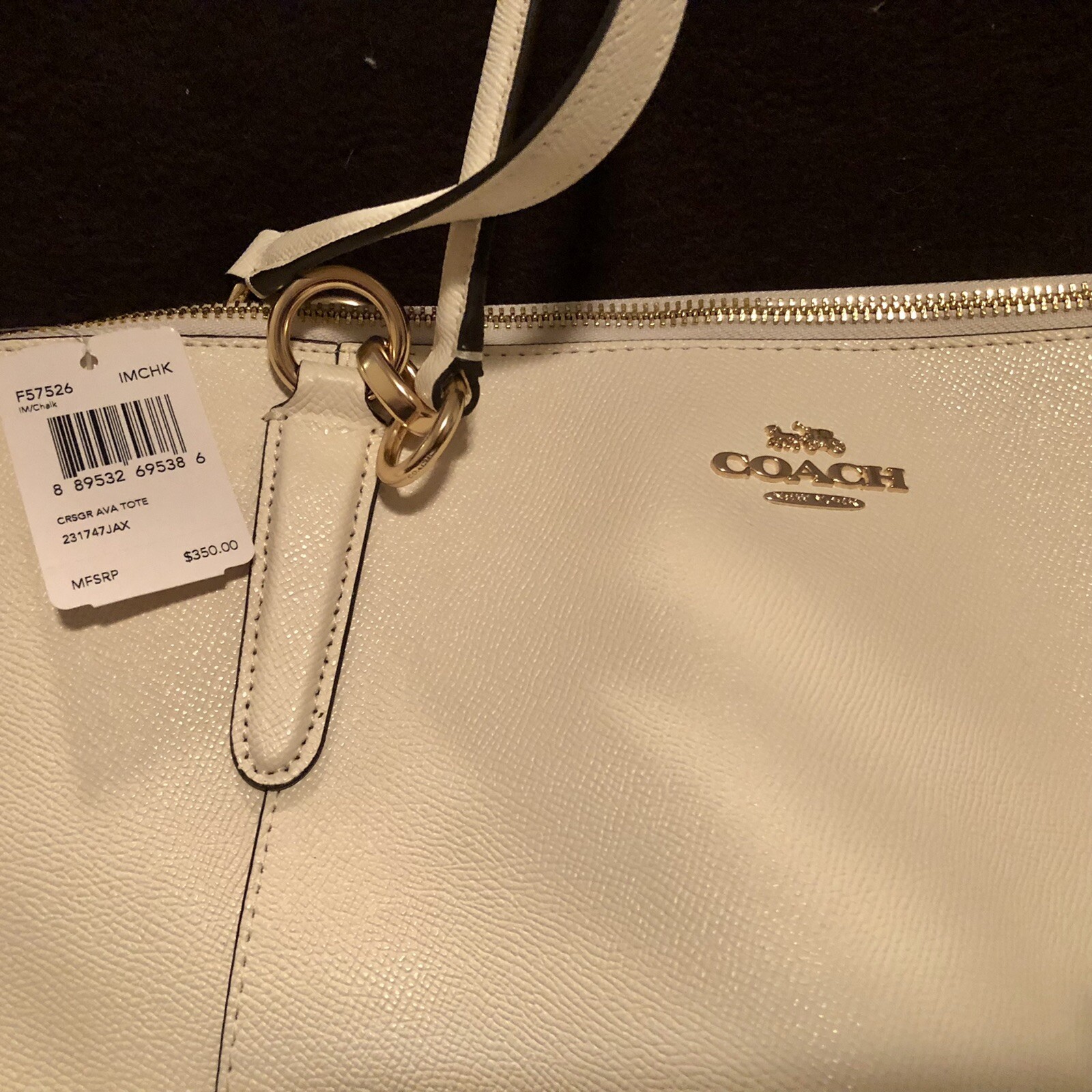 Coach Ava Tote Shoulder Bag Beechwood Crossgrain Leather F57526 for ...