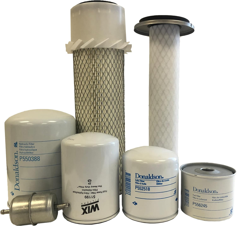 Maintenance Filter Kit For/New Holland L455 Skid Steer W/Kubota B1402D ...