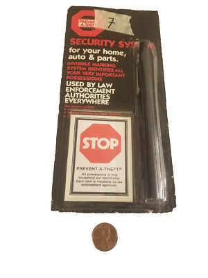 w7f trip Pen Prevent-A-Theft Invisible Ink ID Marker Security warning ...