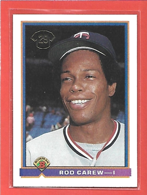 1991 Bowman Rod Carew #1 Minnesota Twins | eBay