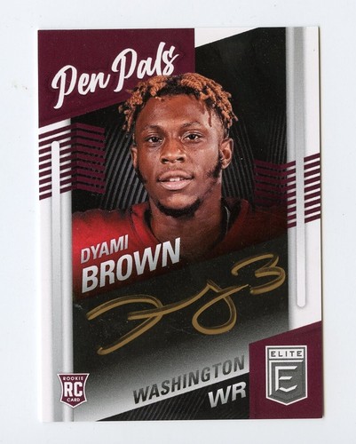 B391 DYAMI BROWN RC AUTO 2021 ELITE PEN PALS GOLD INK WASHINGTON ...