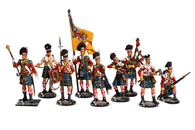 Scottish Highlanders - 92nd Reg Set of 9 figures Painted Toy Pre-Sale ...
